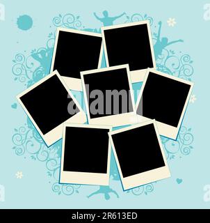 Collage of photos. Template. Insert your picture into framev Stock ...