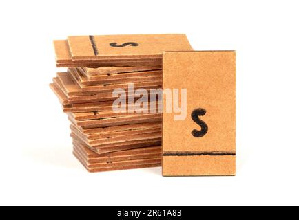 Stack of letters from a very old letterbox used to teach children - The ...