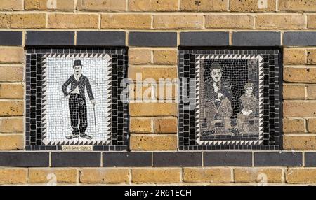 Charlie Chaplin s old home in Kennington Stock Photo - Alamy