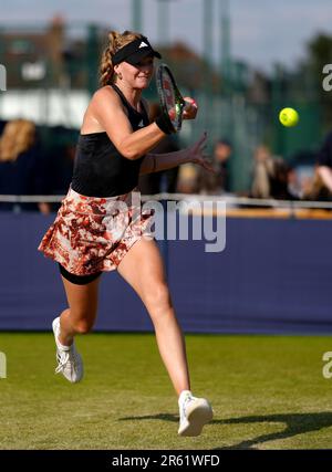Ashlyn Krueger during her match against Sachin Vickery on day two of ...
