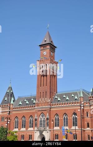 06 june 2023/Helingborg towh hall buiiding in south of swedish town ...