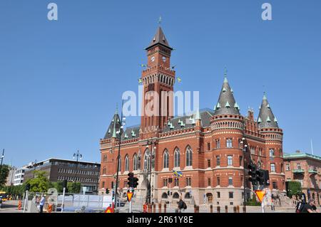 06 june 2023/Helingborg towh hall buiiding in south of swedish town ...