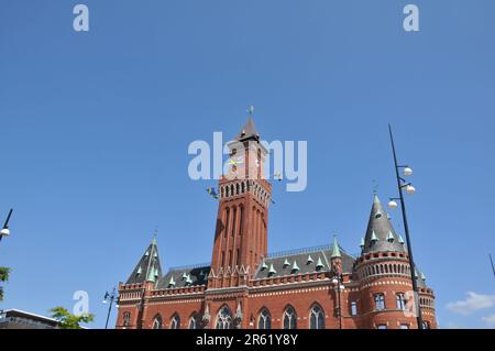 06 june 2023/Helingborg towh hall buiiding in south of swedish town ...