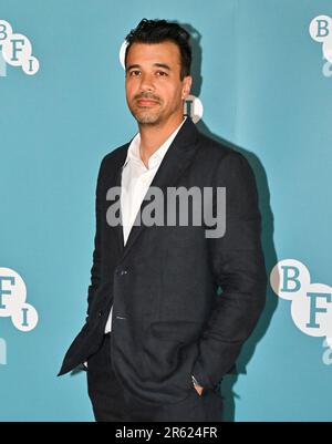 London, UK. June 6 2023. Phillip Rhys Chaudhary attends The Full Monty ...