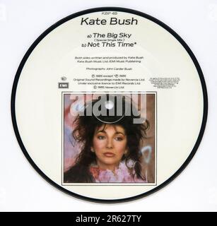 Kate Bush picture disc vinyl single on top of a collection of seven ...