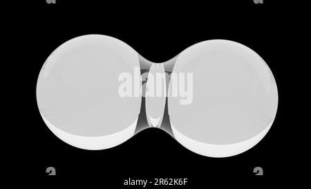 Glass metaballs. Computer generated 3d render Stock Photo - Alamy