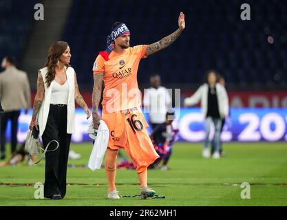 Alexandre LETELLIER with his wife Chloe during the seventh day of the ...