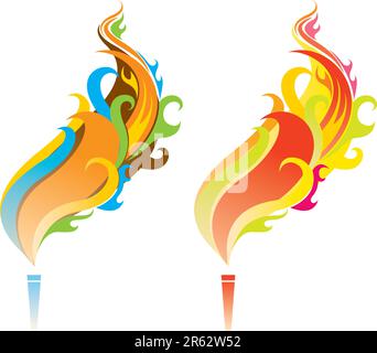 Torch pattern vector Stock Vector Image & Art - Alamy