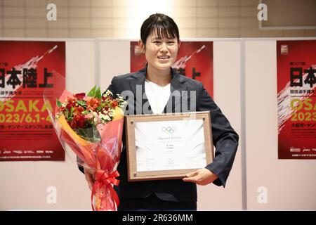 Osaka, Japan. 2nd June, 2023. Momone Ueda Athletics : The 107th Japan ...