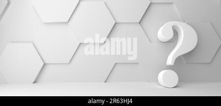 hexagon question mark icon Stock Photo - Alamy