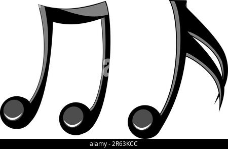 A couple musical notes Stock Vector Image & Art - Alamy