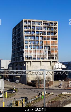 Basel, Switzerland - Dezember 13. 2021: The modern residential building ...
