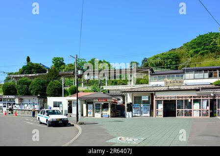 Matsushima-kaigan Station on the Senseki Line Stock Photo - Alamy