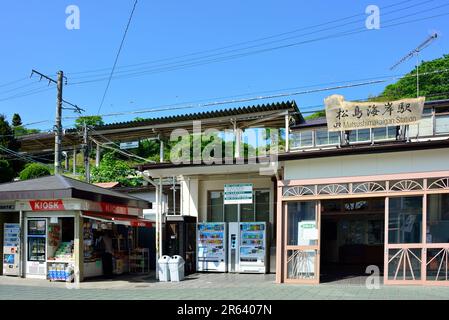 Matsushima-kaigan Station on the Senseki Line Stock Photo - Alamy