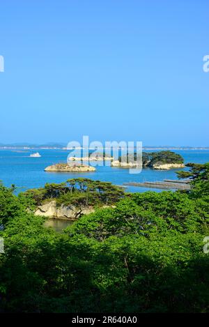 View of Matsushima Bay from near Osawadaira Stock Photo - Alamy