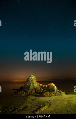 Married Couple Rocks and Starry Sky Stock Photo - Alamy