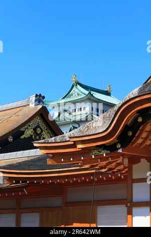 Nagoya Castle Honmaru Palace and the castle keep Stock Photo - Alamy