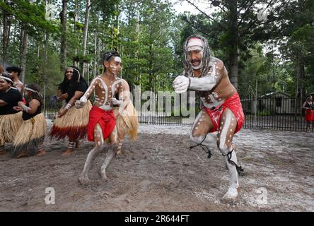 Brisbane, Australia. 07th June, 2023. Members of the Butchulla people ...