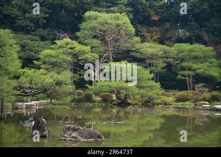 Soryu-ike Pond in the Naka-shinen Garden of Heian Jingu Shrine Stock ...