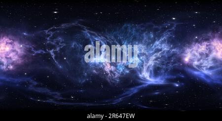 360° view of 360 degree interstellar cloud of dust and gas. Space ...