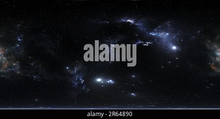 360° view of 360 degree space nebula panorama, equirectangular ...