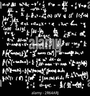 Blackboard with math algebra chalk formula vector Stock Vector Image ...