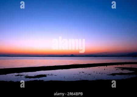 Lake Biwa at Dawn Stock Photo - Alamy