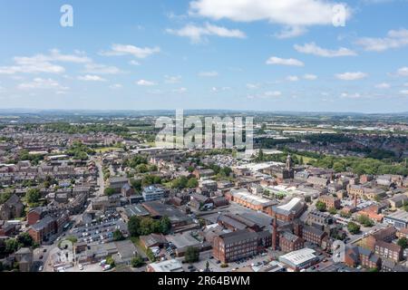 Aerial photo of the village of Morley in Leeds, West Yorkshire in the ...
