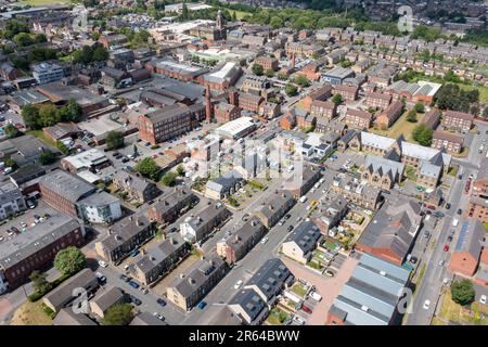 Aerial photo of the village of Morley in Leeds, West Yorkshire in the ...