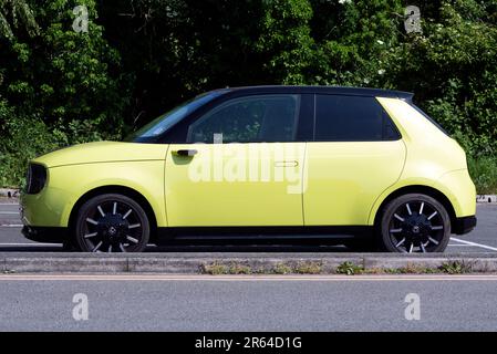 Honda e electric car, side view isolated on white background Stock ...