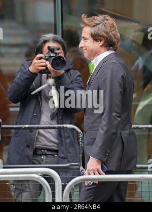The Duke of Sussex's barrister, David Sherborne (right) arrives at the ...