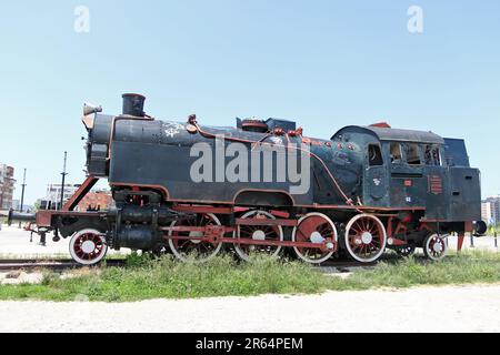Steam "Lokomotiva" locomotive installation in honor of Tirana’s future ...