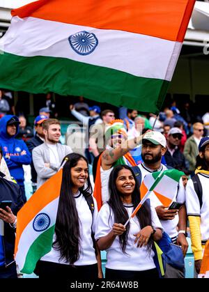 India fans in the stands ahead of the first Vitality IT20 match at ...