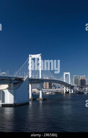 The port of Tokyo and Rainbow Bridge Stock Photo - Alamy