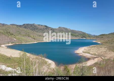 Lake Notan in fresh green Stock Photo - Alamy