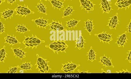 Hops branch and leaves engraving style. Beer hop cone sketch. Vector ...