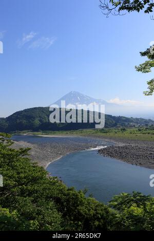 Fujikawa river and Mt. Fuji Stock Photo - Alamy