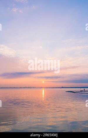 Otsu, Shiga Prefecture, Japan. 19th Mar, 2023. The beaches of Lake Biwa ...