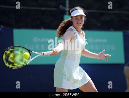 Daria Snigur in action during their match against Kimberly Birrell (not ...