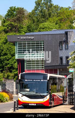 The Interchange building connecting train and bus in Galashiels ...