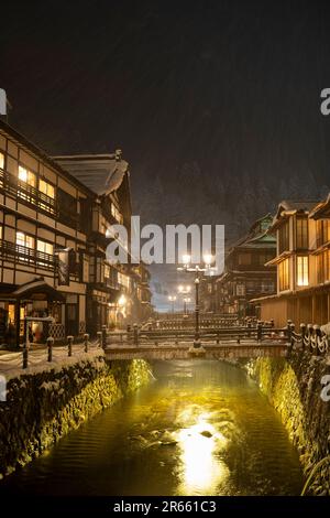 Ginzan Onsen, Japan hot springs town, Yamagata, Tohoku Stock Photo - Alamy