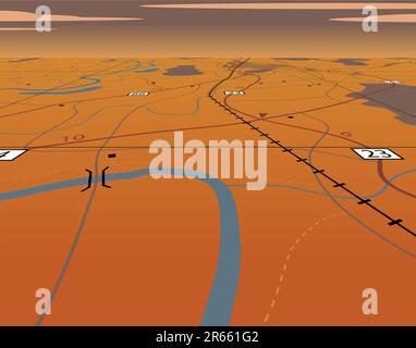 Vector illustration of a generic roadmap Stock Vector Image & Art - Alamy
