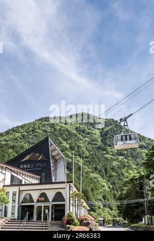 Shin Hotaka Ropeway and the Northern Alps in snow Stock Photo - Alamy