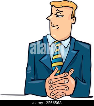 Wise Person Thinking, Vector Cartoon Stick Figure Illustration Stock ...