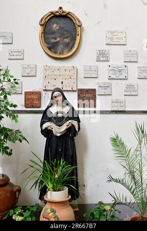 Interior view, Madonna, Madonna statue, Chapel Chapelle Saint-Jacques ...