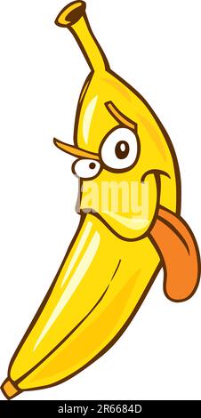 cartoon crazy happy banana Stock Vector Image & Art - Alamy