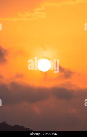 A breathtaking sunset paints the sky in vibrant colors over Gothenburgs ...