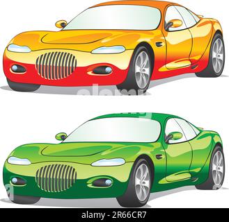 vector editable isolated cars with details Stock Vector Image & Art - Alamy