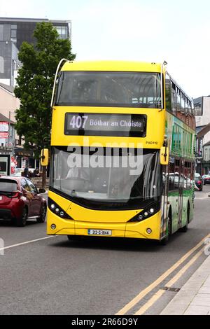 transport for ireland tfi green and yellow livery dublinbus on pearse ...
