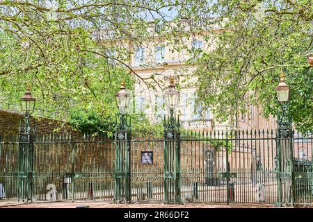 Lancaster House, a royal mansion, on the Mall, near Buckingham Palace ...